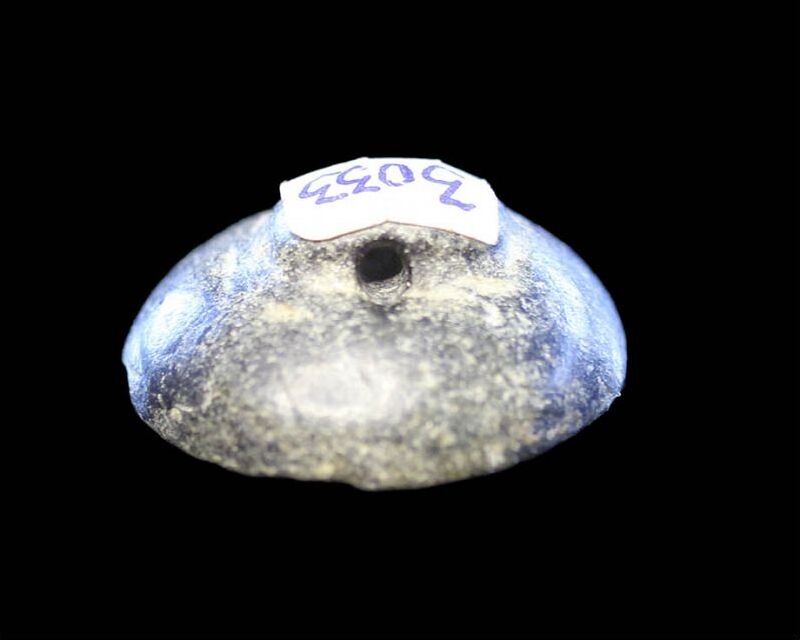 Ancient art Lovely large Ubaid / Uruk stamp seal w Sun-symbol 4th. mill ...