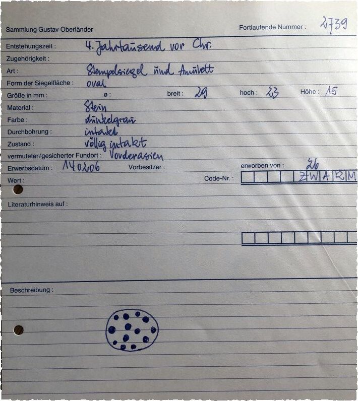 Ancient art Very attractive Ubaid-Uruk Stamp seal, Mesopotamia 4th ...