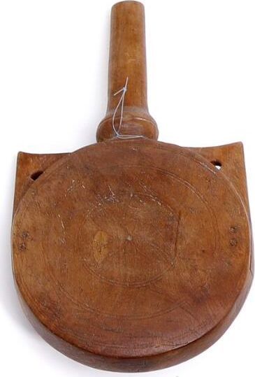 Medieval & later artifacts North African wooden carved 'pilgrim' powder ...