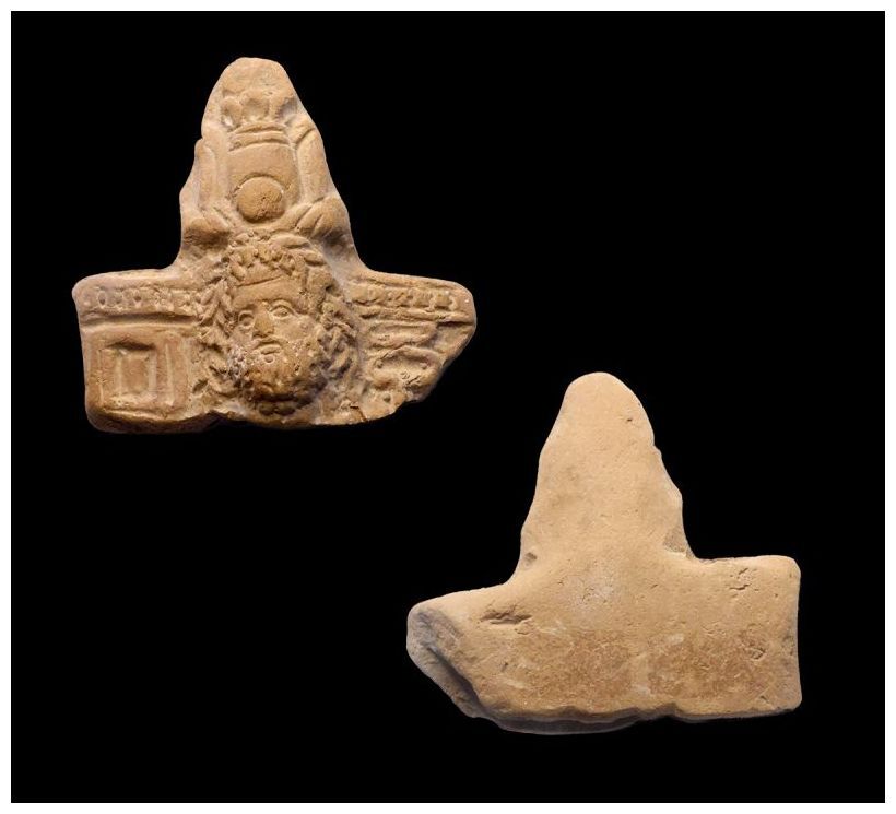 Ancient art Terracotta fragment of Sarapis, Egypt, Ptolemaic-Roman ...