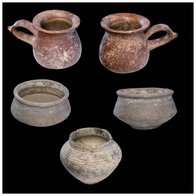 Medieval & later artifacts Lot of Pre-Columbian Mug and darkage ...