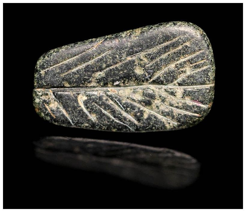 Ancient art Beautiful Mesopotamian Halaf period stamp seal, 6th. mill ...