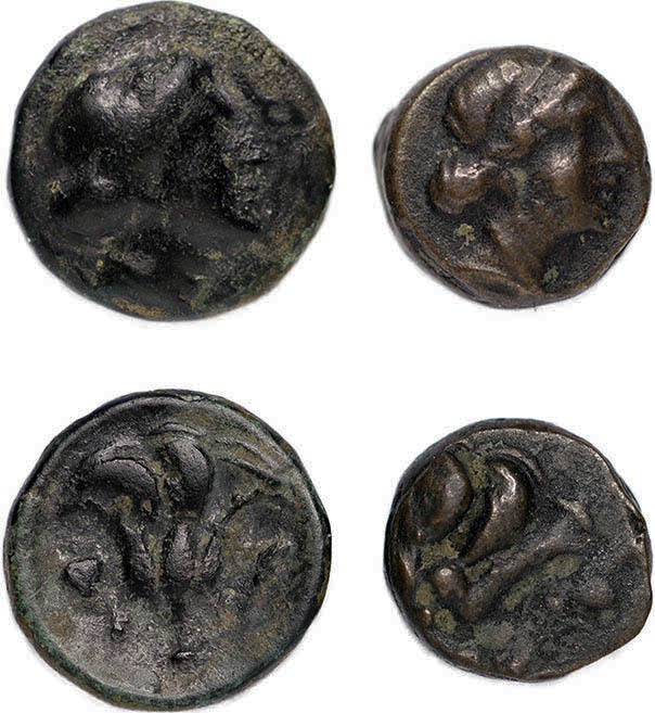 Ancient coins Creek Coins: Pair of superb Cypriot, Cyprus AE bronze ...