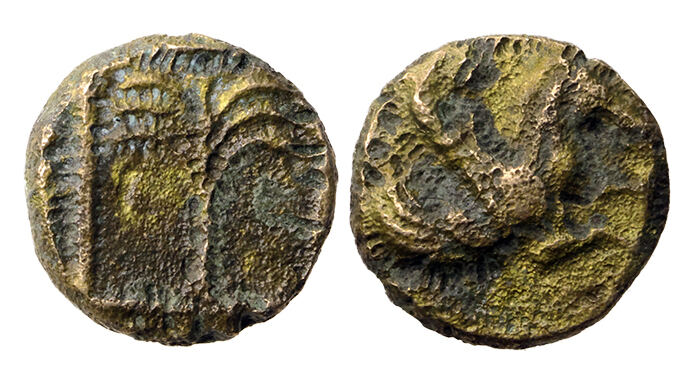 Ancient coins Greek coins: Smallest bronze AE issue of Skepsis, VF ...