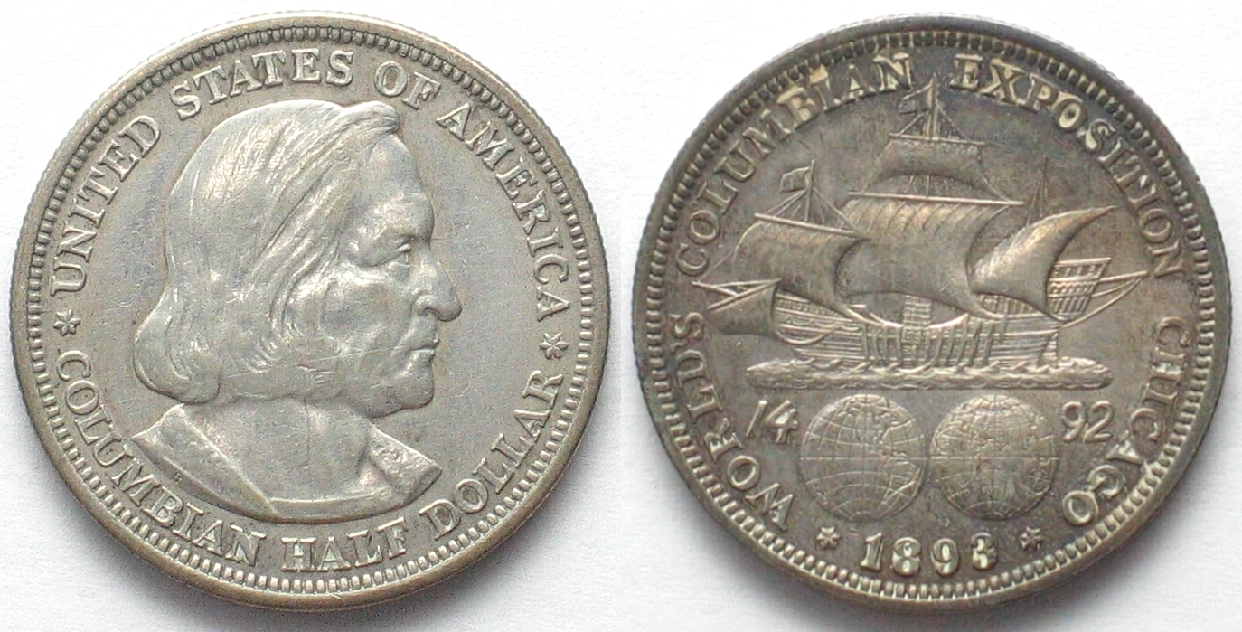 Vereinigte Staaten von Amerika USA 1/2 Dollar 1893 COLUMBIAN EXPO ...