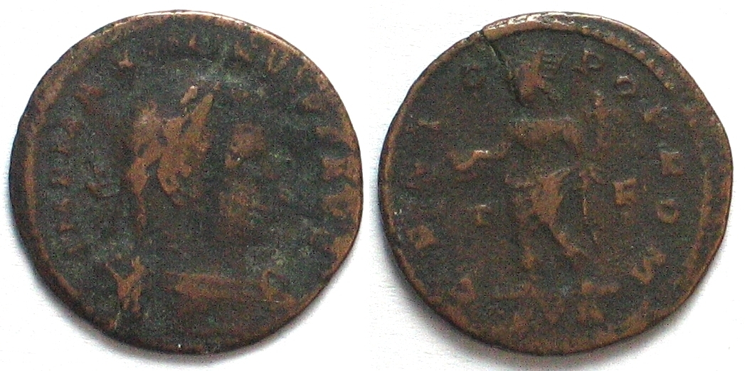 Roman Imperial MAXIMINUS II Daia (305-313 AD). AE Follis, 310-313, PTR ...