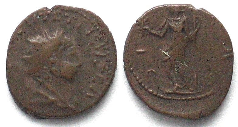 Roman Imperial TETRICUS II (273-274 AD). AE Barbarous Radiate ...
