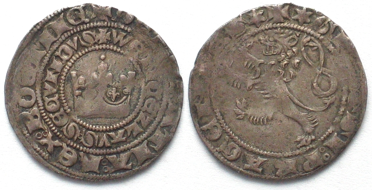 Böhmen BÖHMEN Prager Groschen WENZEL II. 1278-1305 Silber ERHALTUNG ...