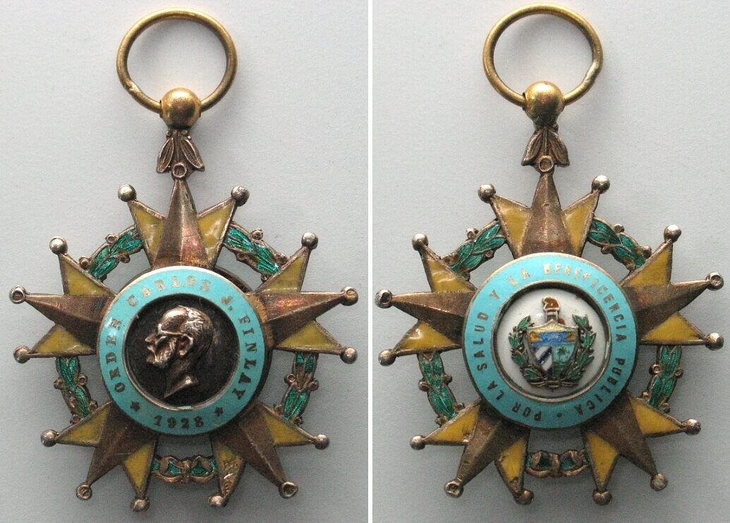 Kuba - Orden und Abzeichen CUBA. Carlos J. Finlay Fifth Class Knight ...
