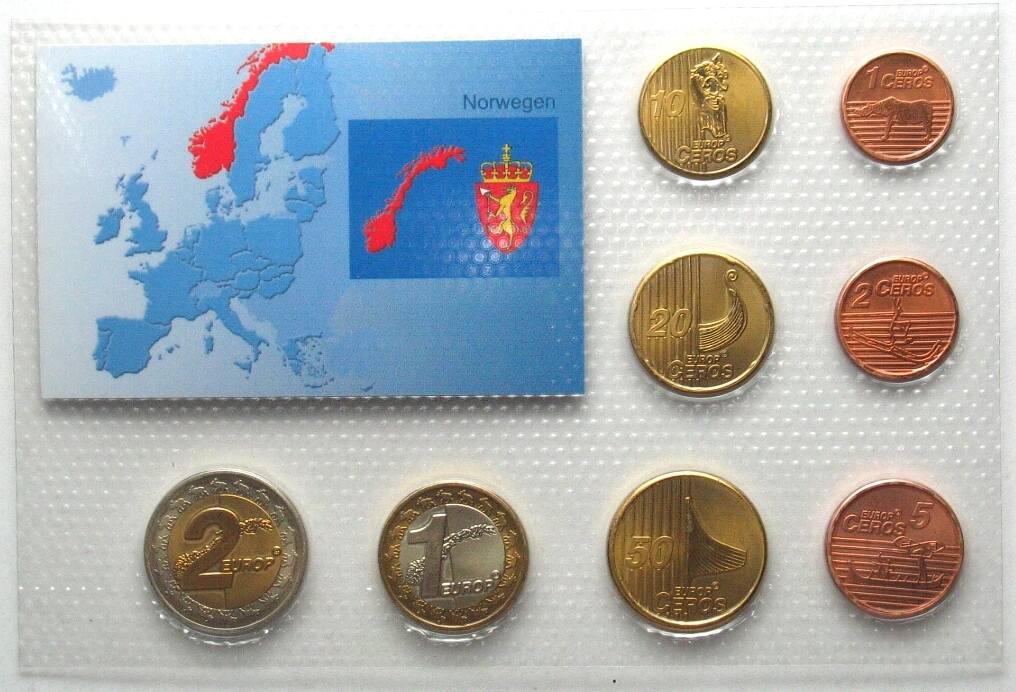 Europroben NORWEGEN Euro Probesatz 2004 KMS - ESSAI - PATTERN - PROBE ...
