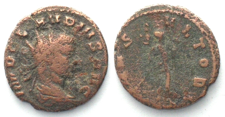 Roman Imperial CLAUDIUS II Gothicus (268-270 AD). AE Antoninianus, MARS ...