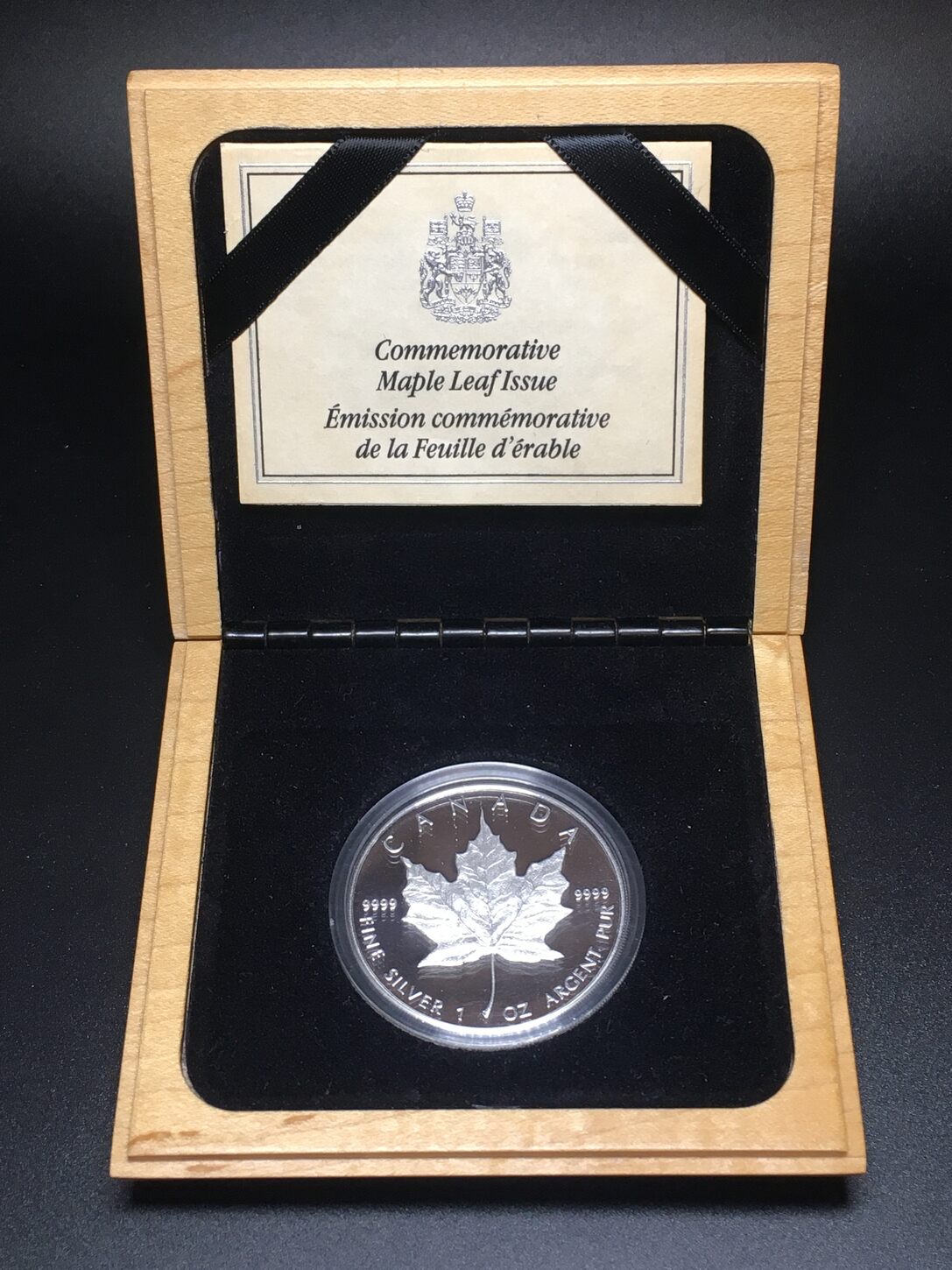 KANADA 5 Dollars 1989, 10 JAHRE MAPLE LEAF, Silber 1 oz, PP | MA-Shops