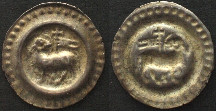Schweiz - St. Gallen 1295-1350 ST. GALLEN, Abtei. Runder Ewiger Pfennig ...