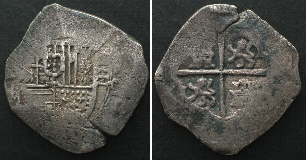Spanien 1597-1599 SPAIN 4 Reales 1597-99, Seville, FELIPE II, OMNIVM ...
