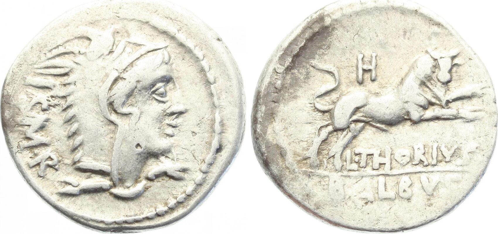 Römische Republik Denar L.Thorius Balbus 104 v.Chr.. Knapp sehr schön ...