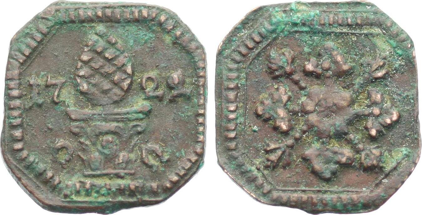 Augsburg-Stadt Cu Heller 1722 Prägungen 1500-1900. Patina, sehr schön ...