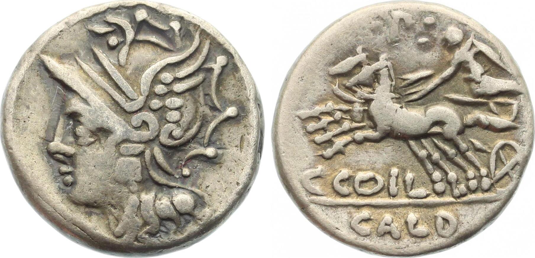 Römische Republik 25 SFR C. Coelius Caldus 104 v.Chr.. Schöne Patina ...