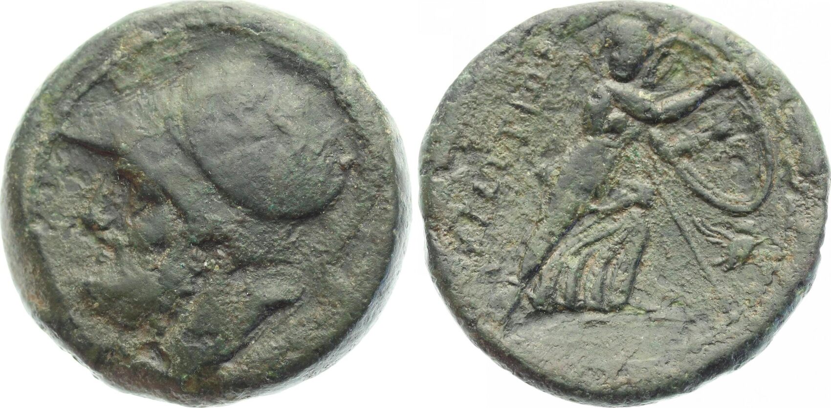 Bruttium Bronze Brettische Liga Grüne Patina, fast sehr schön | MA-Shops