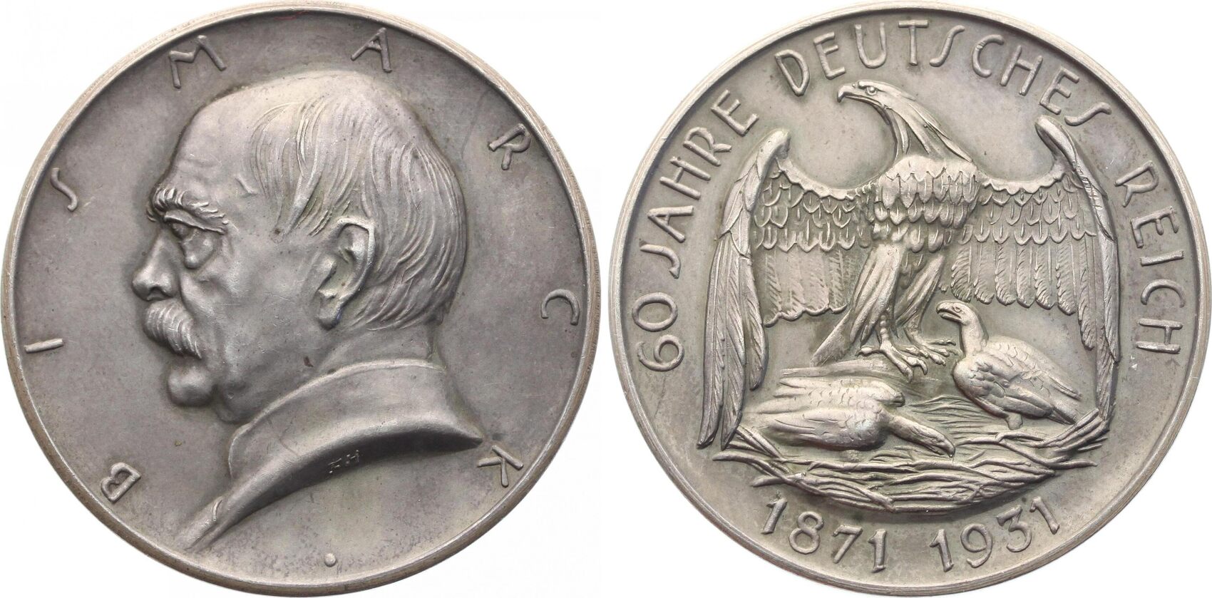 Hörnlein, F.W. Silbermedaille 1931 Schöne Patina, vorzüglich+ | MA-Shops