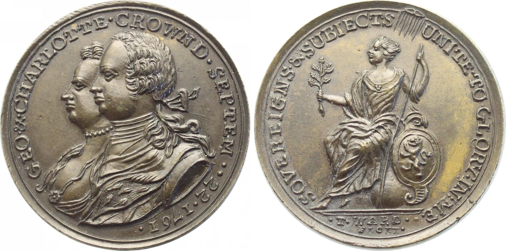 Großbritannien Bronzemedaille 1761 George III. 1760-1820. Schöne Patina, vorzüglich | MA-Shops