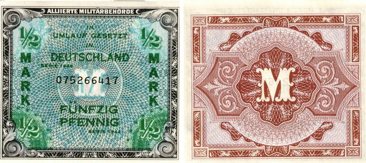 Allgemein 50 Pfennig 1944 US Alliierte Besatzung 1944. Fast ...