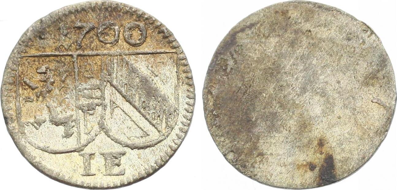 Salzburg Pfennig 1700 Johann Ernst von Thun und Hohenstein 1687-1709 ...