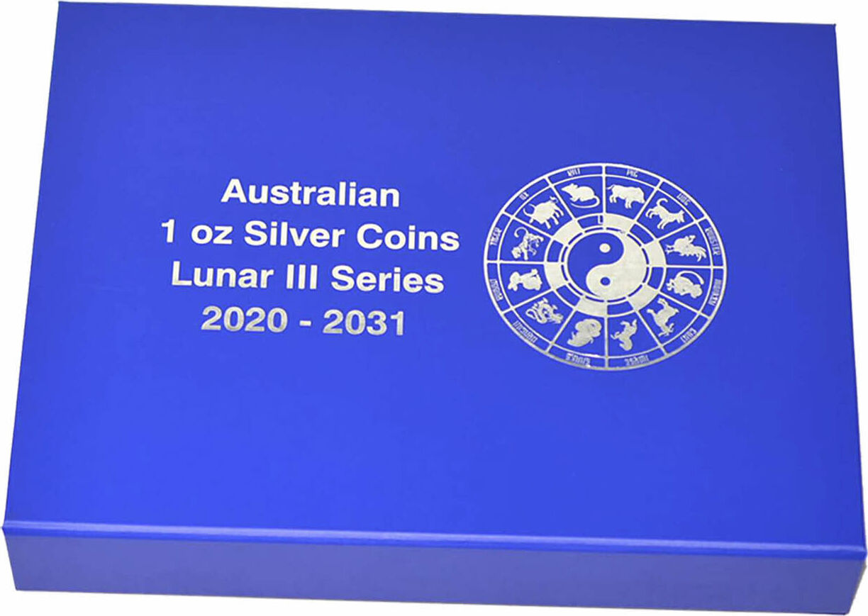 Deutschland Münzbox für Lunar III Serie 36 x 1 Oz Silber 2020-2031 mit ...