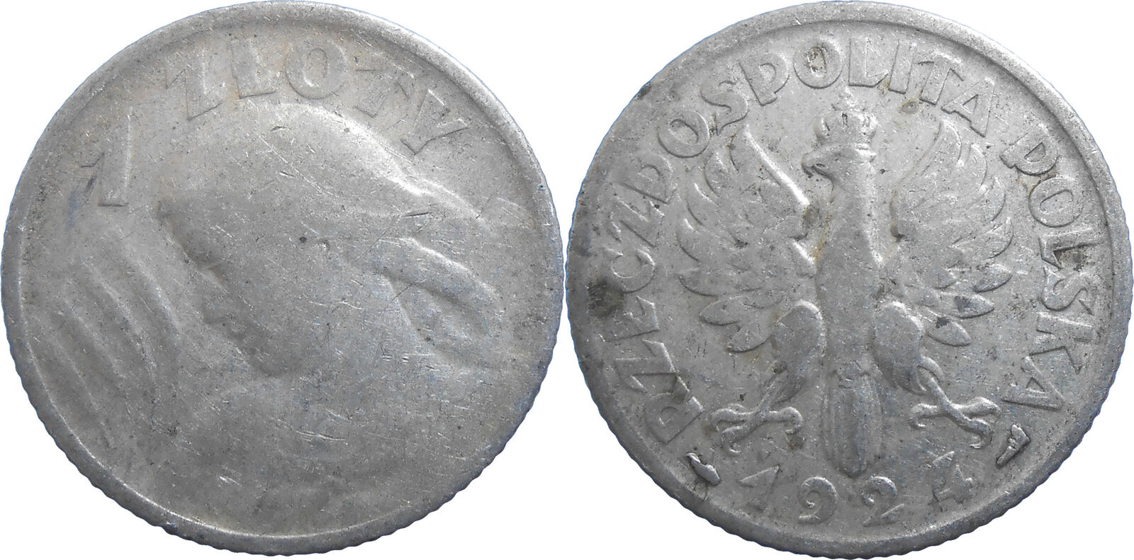 Poland 1 Zloty 1924 VG | MA-Shops