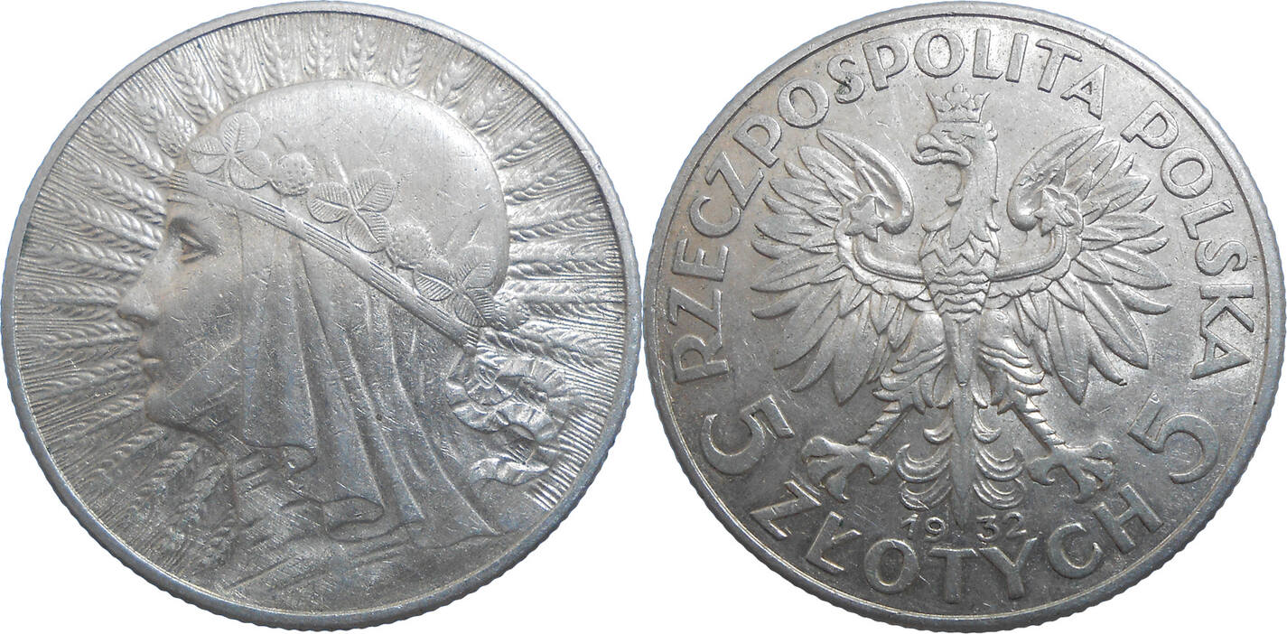 Poland 5 Zloty 1932 Polonia EF | MA-Shops