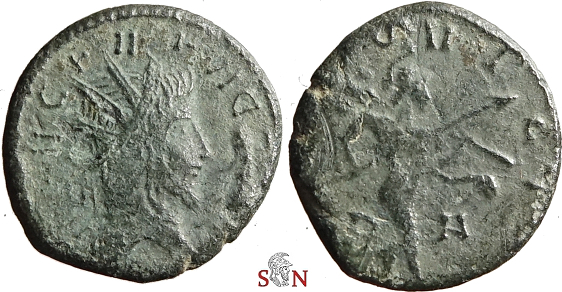 Tetricus I. local imitation - Mars advancing right | MA-Shops