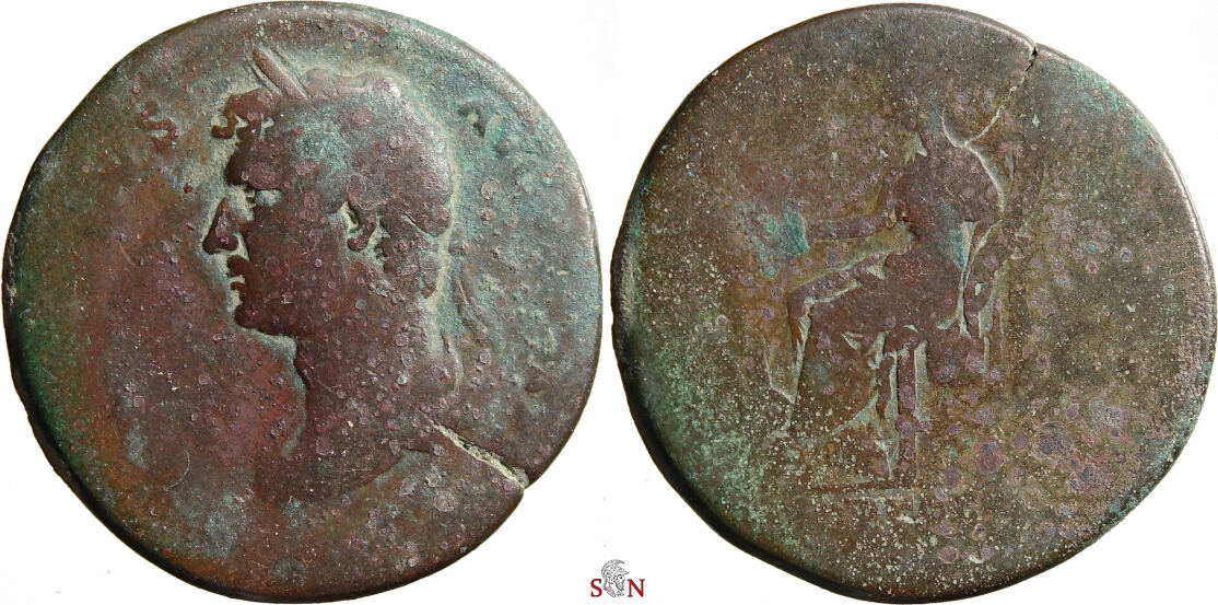 Hadrianus Sestertius - FORT RED - RIC 707 | MA-Shops