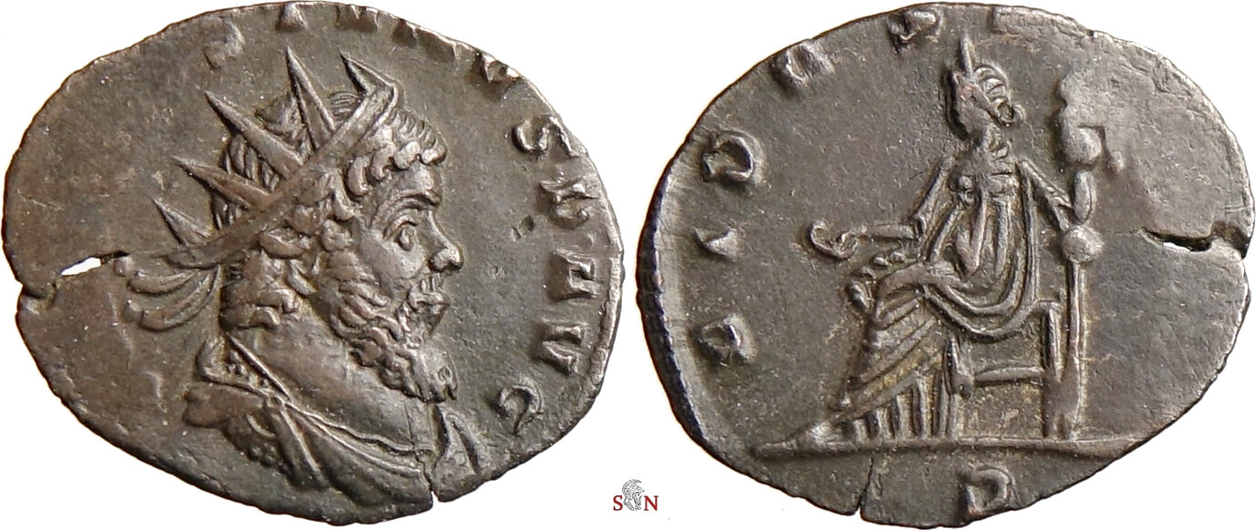 Postumus Antoninianus - Aureolus - Extremely rare obv legend. - AGK ...