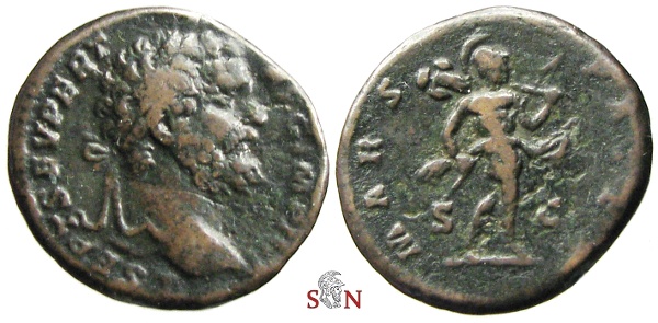 Septimius Severus As - MARS PATER - Rare - RIC 583 | MA-Shops