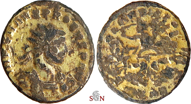 Probus Gold Plated Antoninianus - SOLI INVICTO | MA-Shops