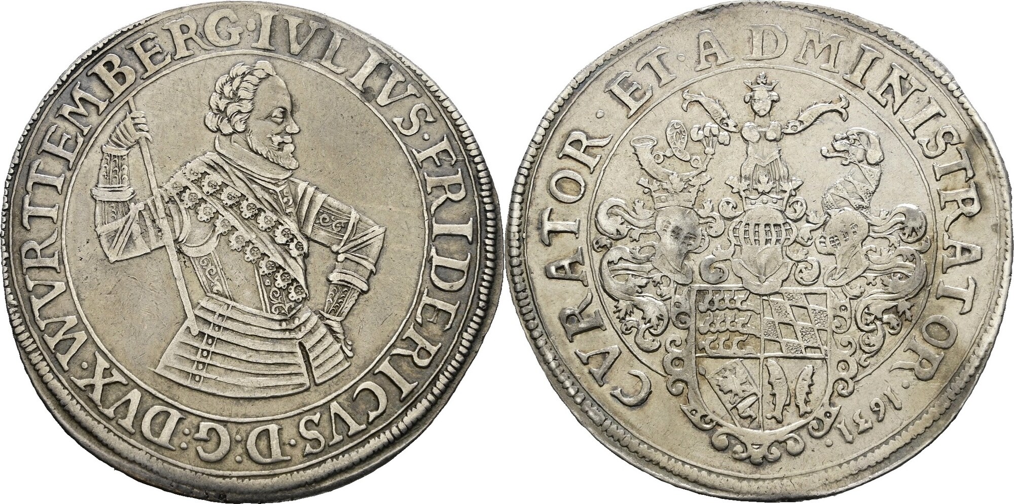 Württemberg Taler 1631 Julius Friedrich 1631-1633 sehr selten, sehr ...