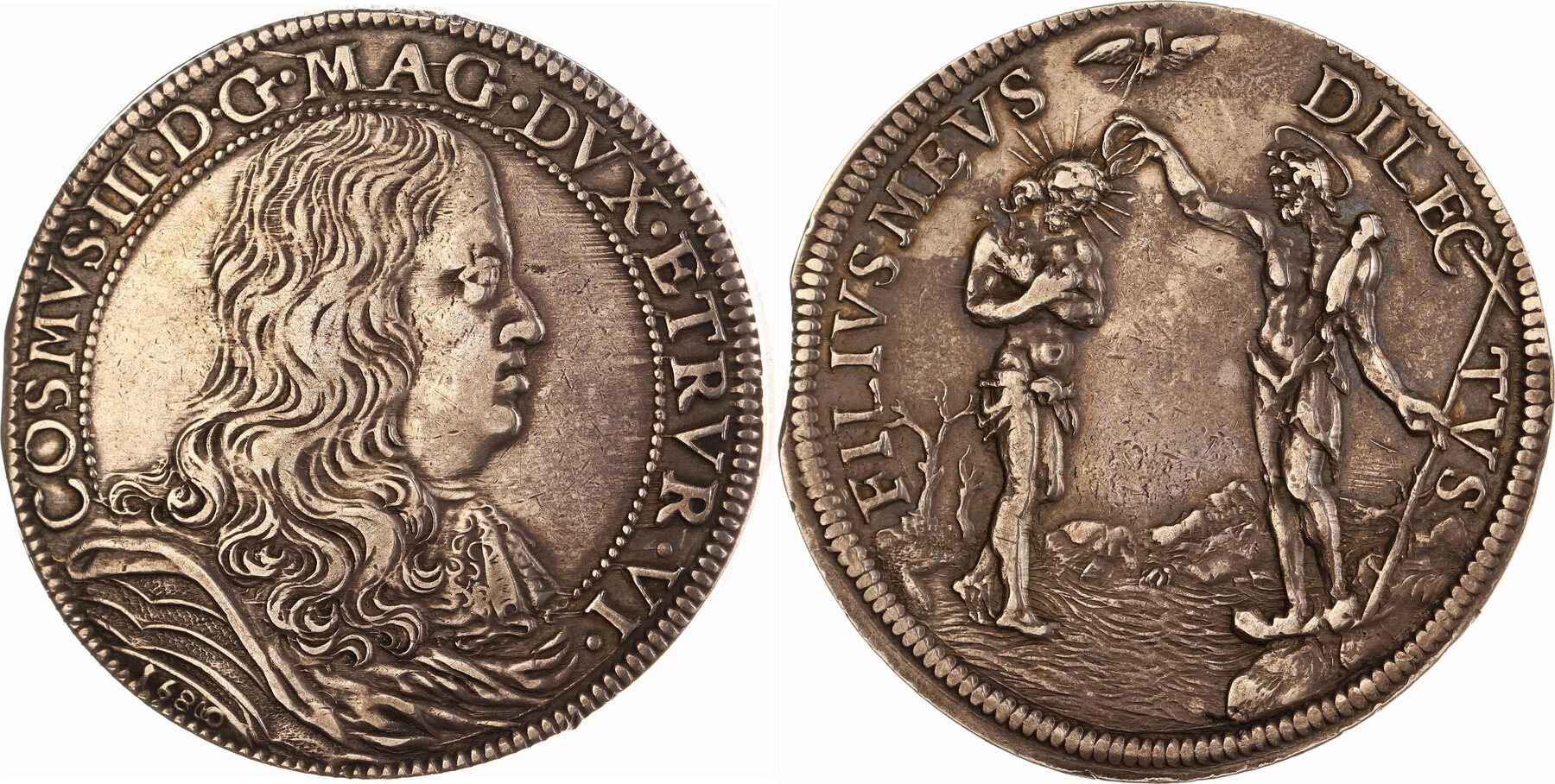 Italien-Toskana Piastre 1680 Cosimo III. de Medici 1670-1723. Kl ...