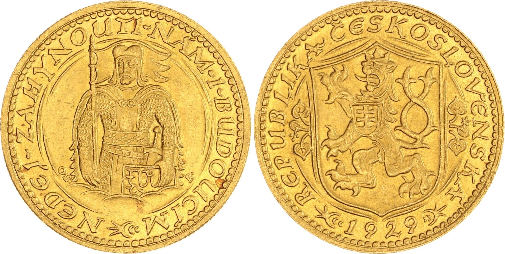 Tschechoslowakei Dukat Gold 1929 Vorzüglich | MA-Shops