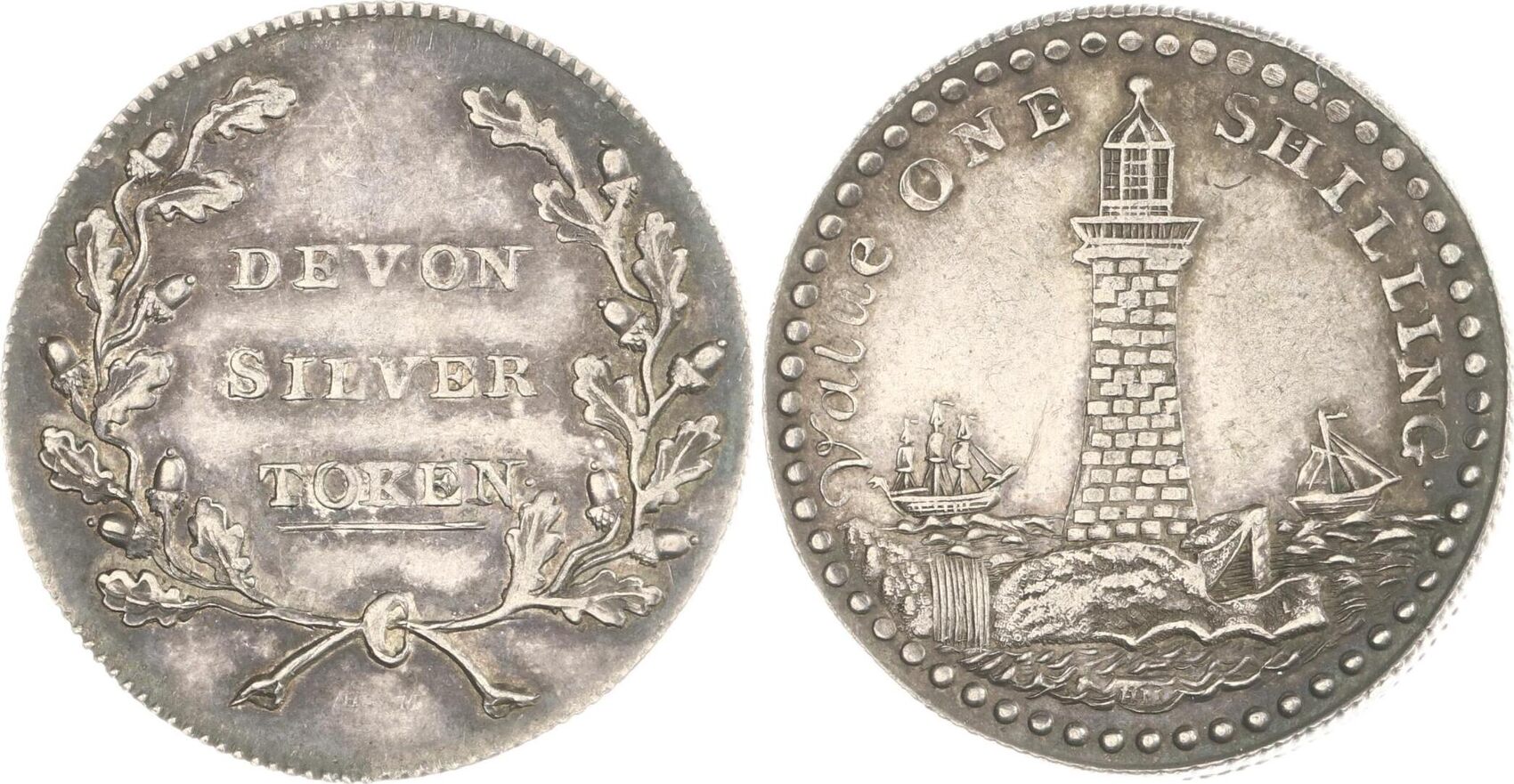 Großbritannien-Devonshire Shilling County. Sehr schön + | MA-Shops