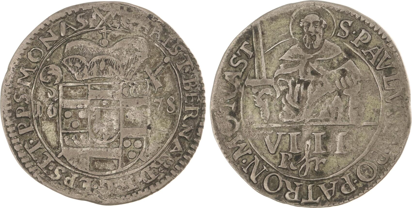 Münster, Bistum 1/8 Taler 1678 Christoph Bernhard von Galen 1650-1678 ...