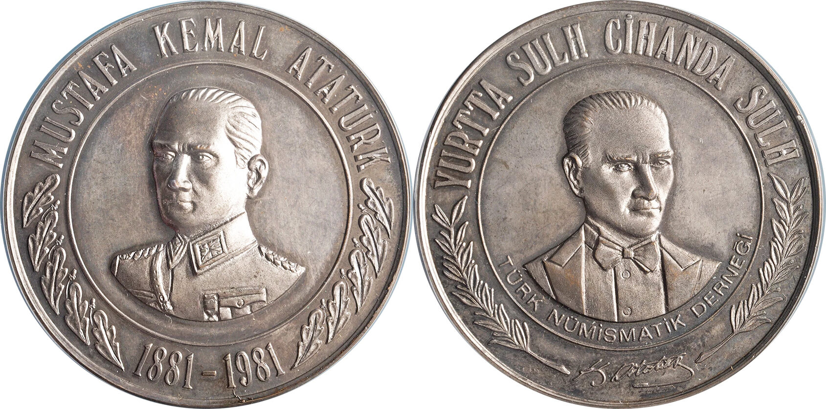 TÜRKIYE Medal 1981 Turkish Numismatic Society. Centennial of the birth ...