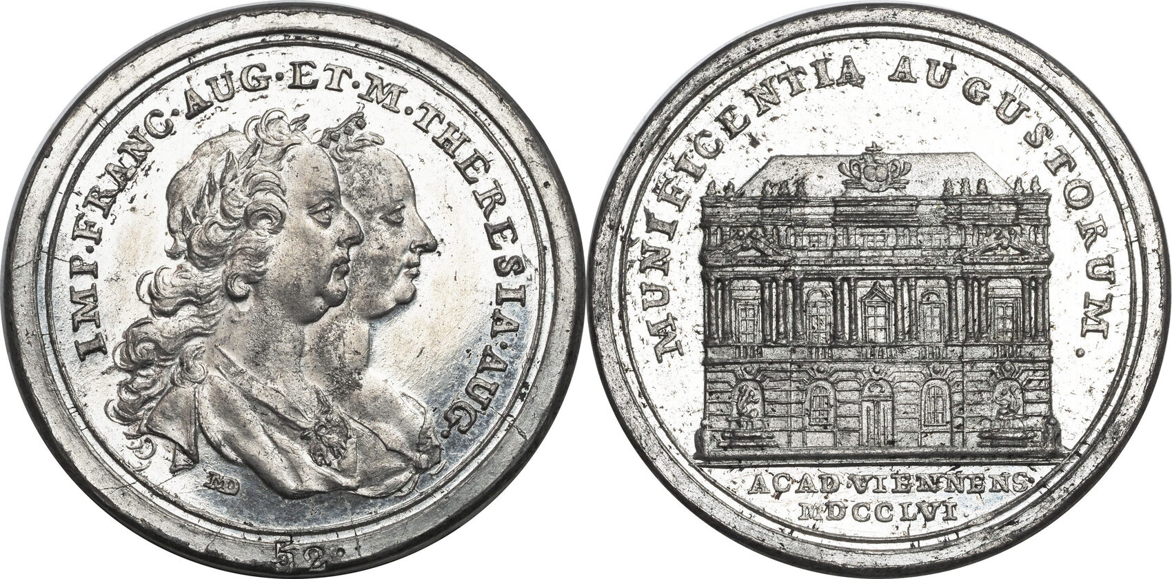 Austria Medal 1756 Francis Stephen & Maria Theresa. Vienna University ...