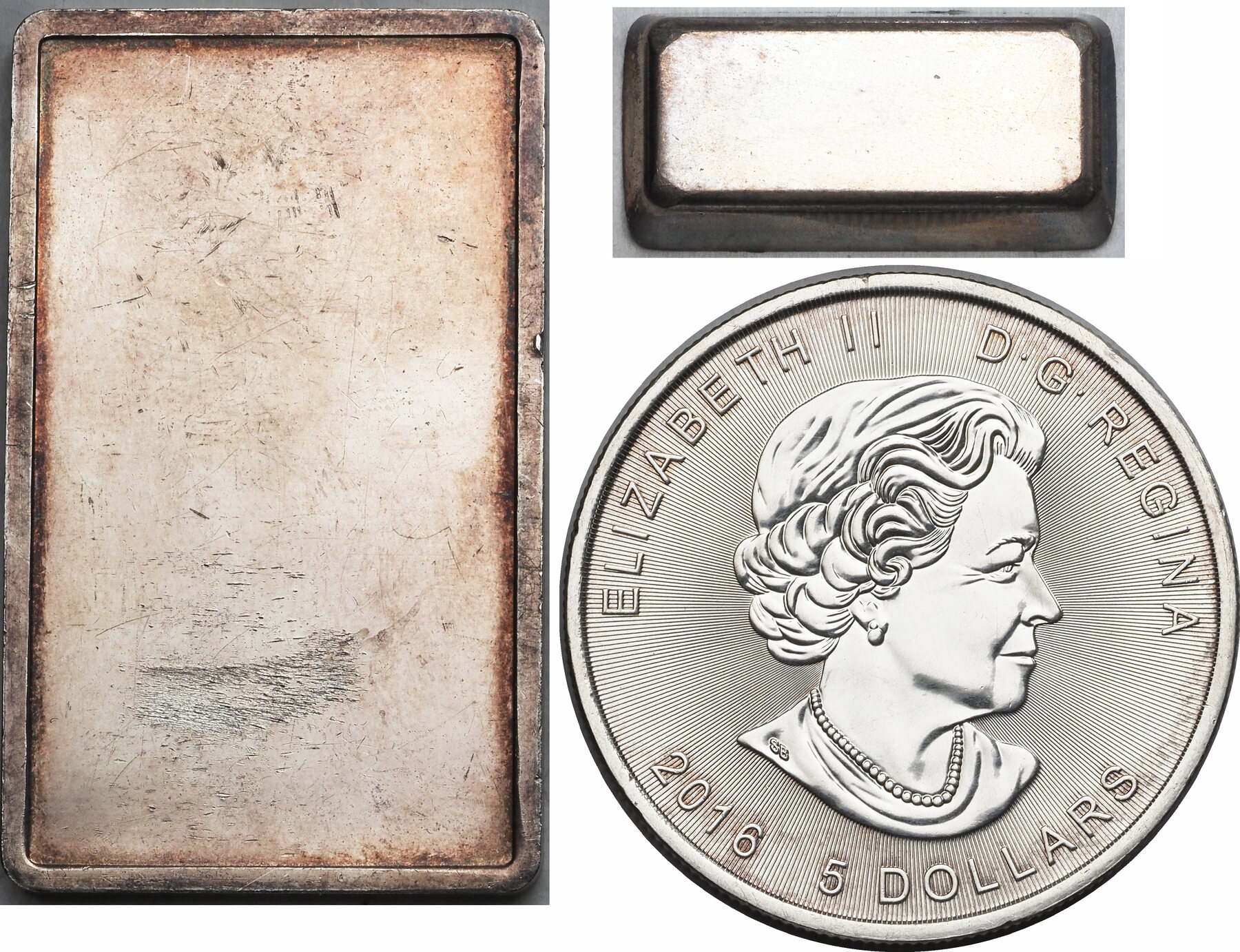 Austria/Canada 50g & 20g Silver Bars + 1 Oz ($5) 1980s/2016 Vintage ...