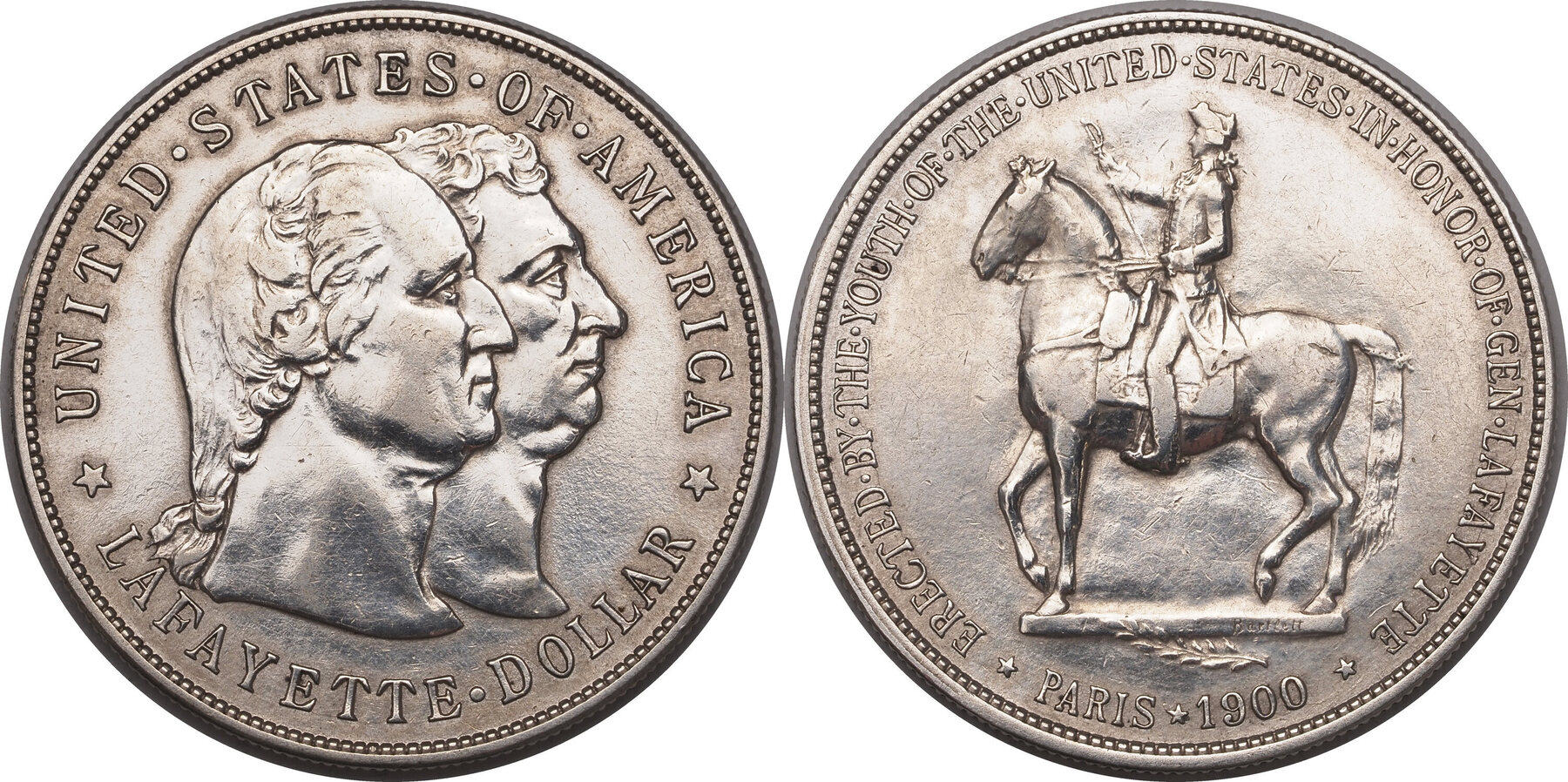 USA $1 1900 Silver Lafayette Dollar Coin. Sehr Schön+ (gereinigt!) | MA ...