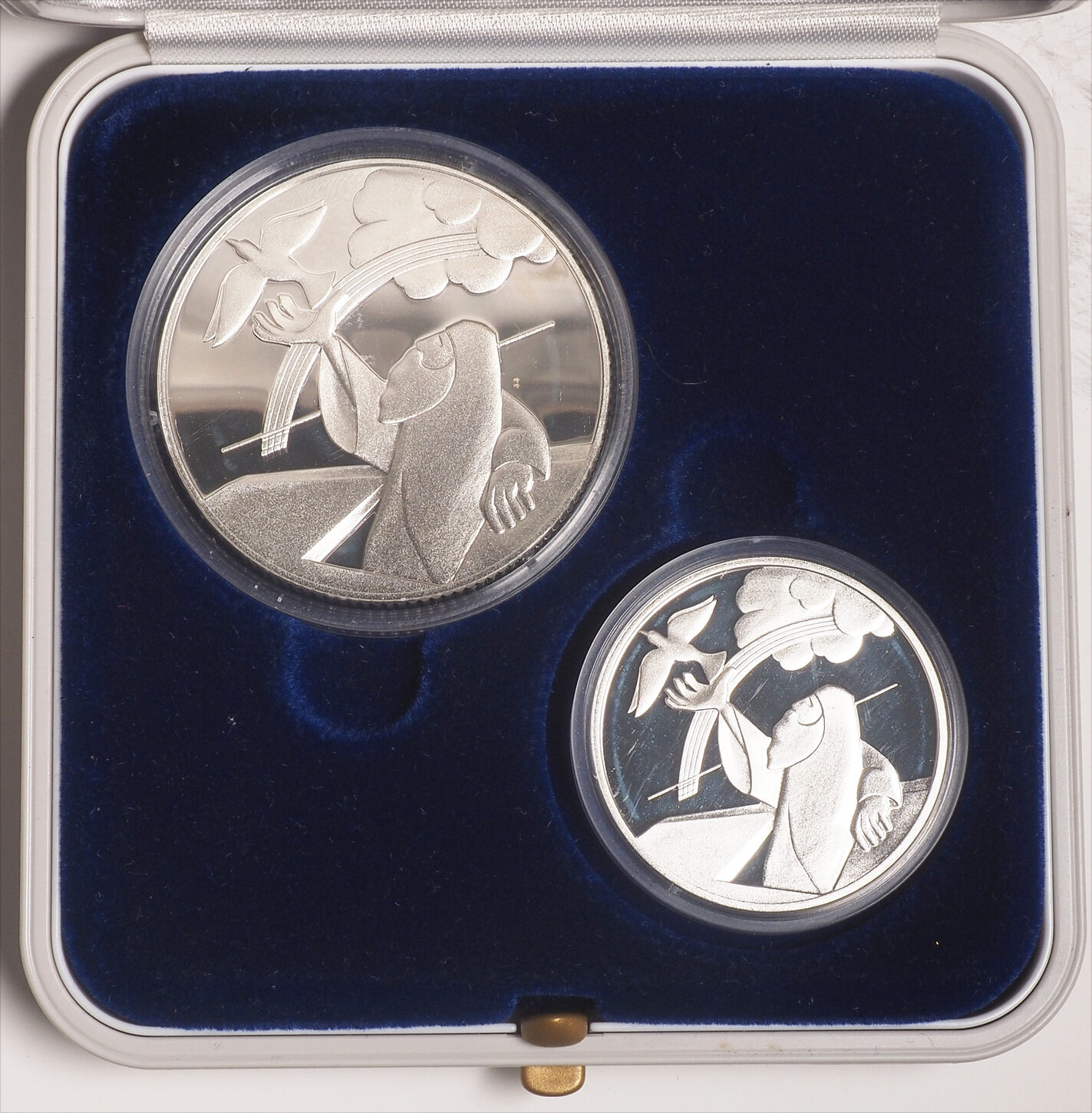 Isreal Proof Set of 2 Coins 1998 Silver New Sheqel & 2 New Sheqalim ...