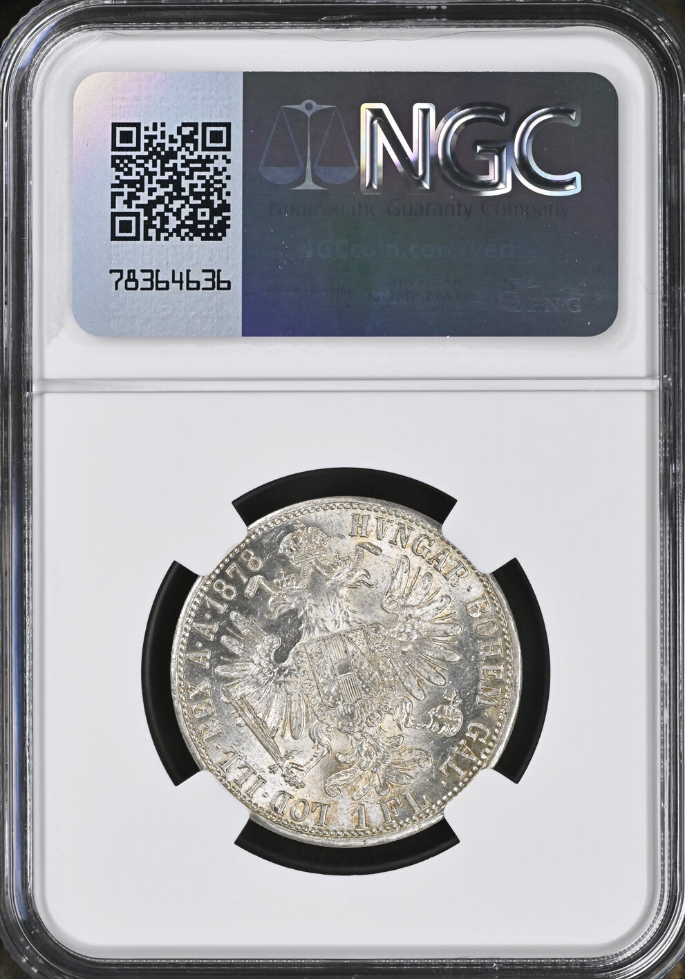 1878 Austria, Franz Josef I. Silver Florin (Gulden) Coin. NGC MS 62 | MA-Shops