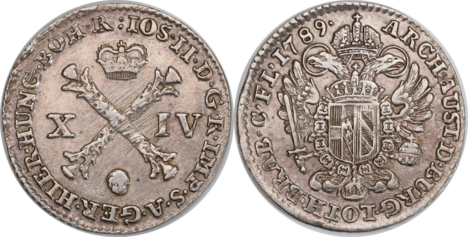 AUSTRIAN NETHERLANDS 14 Liards 1789 Joesph II. Brussels mint. Sehr Schön+ | MA-Shops