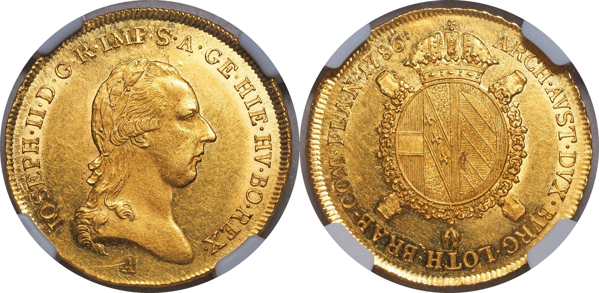 Souverain d'Or 1786-A Austrian Netherlands, Joseph II. Gold Souverain ...