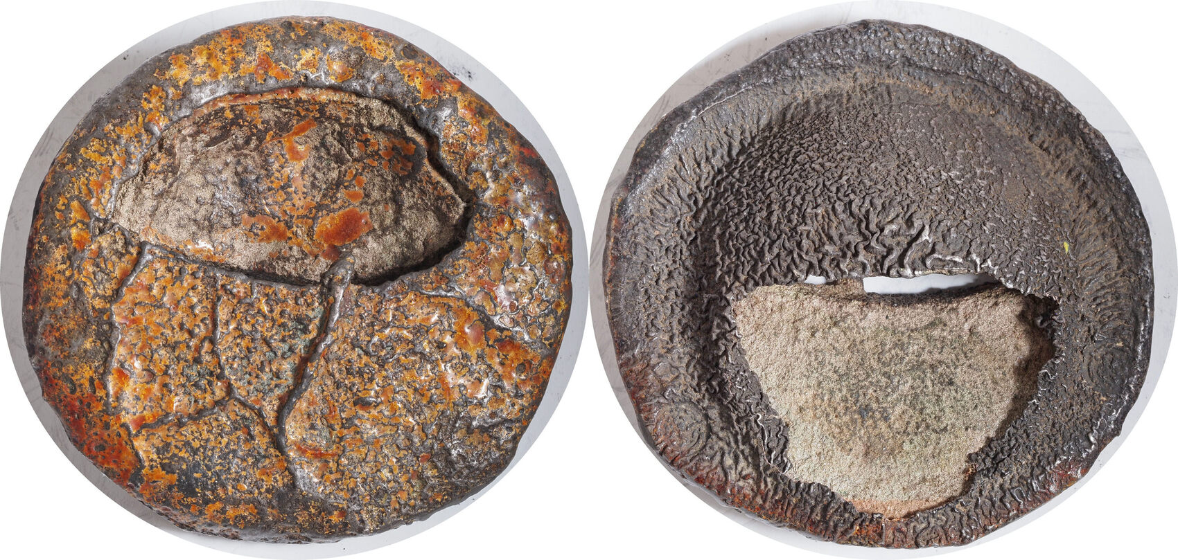 THAILAND Silver Tok Sycee Ingot ca. 1615-1768 Thai Kingdoms, Chieng Mai ...