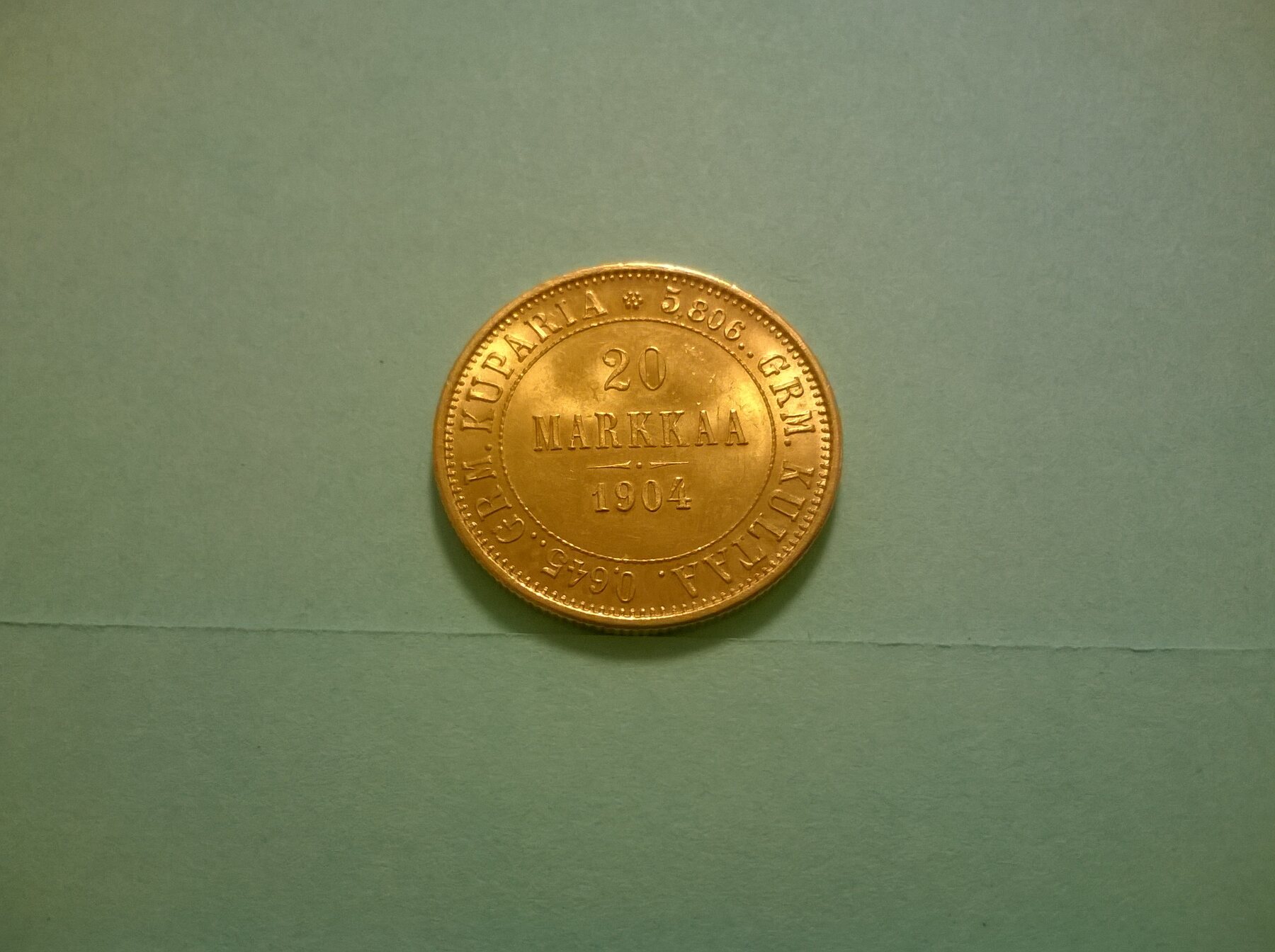 Finland, Finnland Finnish gold coin 20 markkaa 1904, quite rare year ...