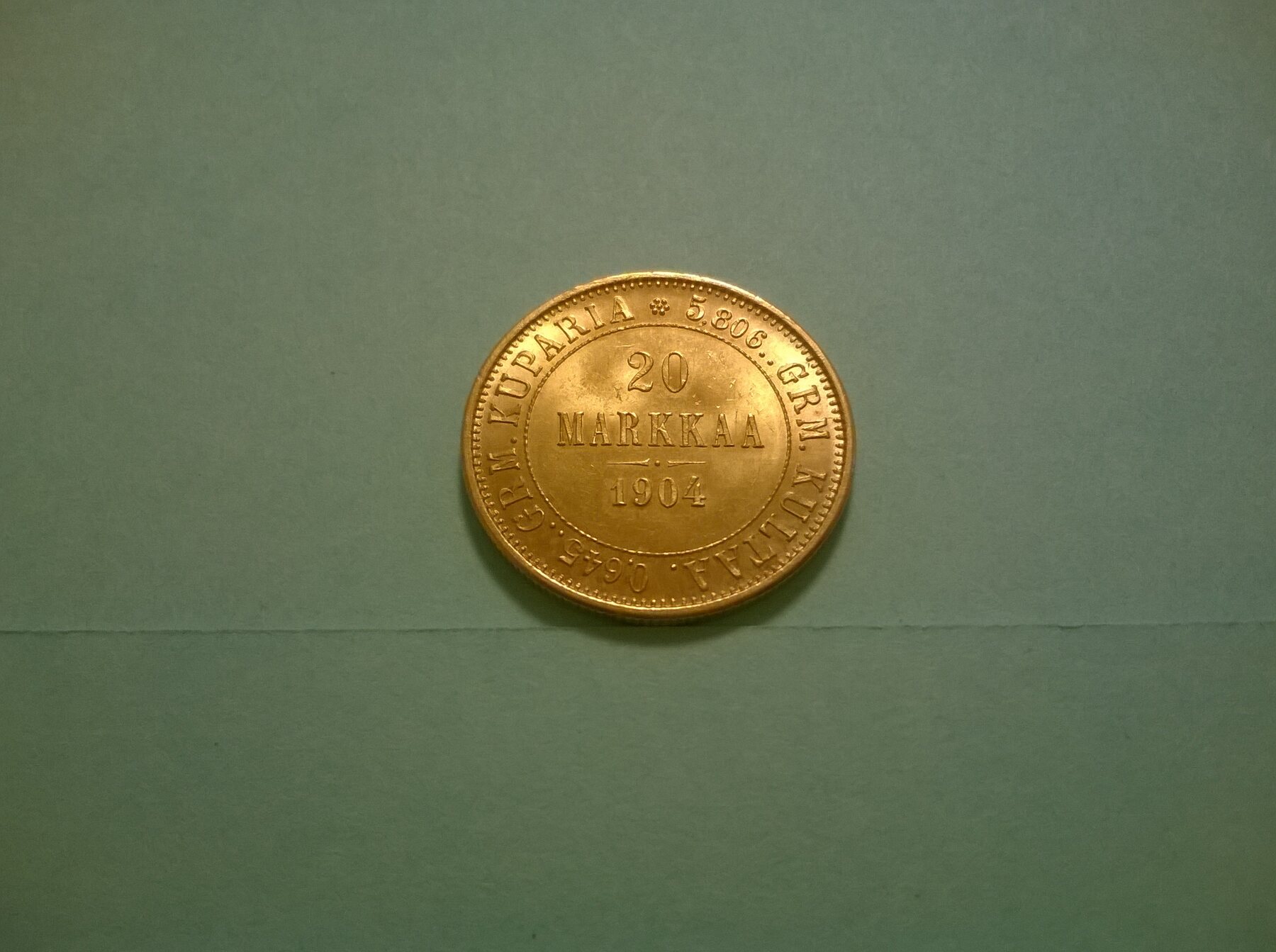 Finland, Finnland Finnish gold coin 20 markkaa 1904, quite rare year ...